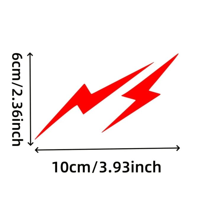 1SET Charming Red Flash Sticker, Fit for Helmet Details, Phone Skins ...