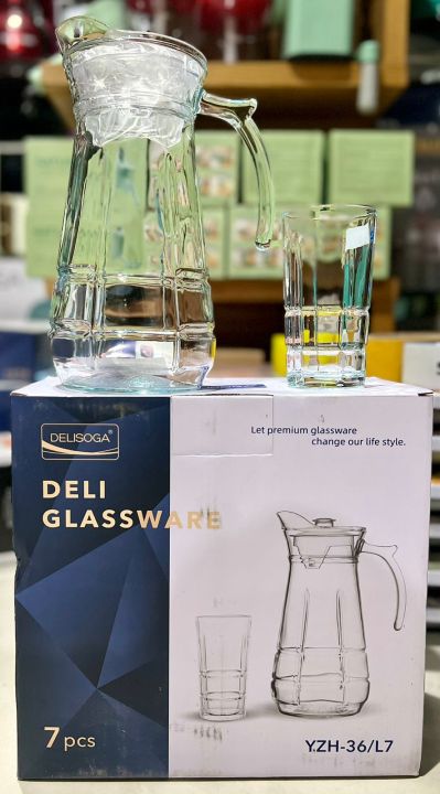 jug and glass.Glassware 7Pc Water Set | Daraz.pk