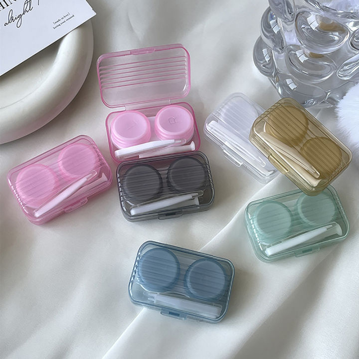 Contact Lens Box Prevent Leakage Transparent Lens Cover Container ...