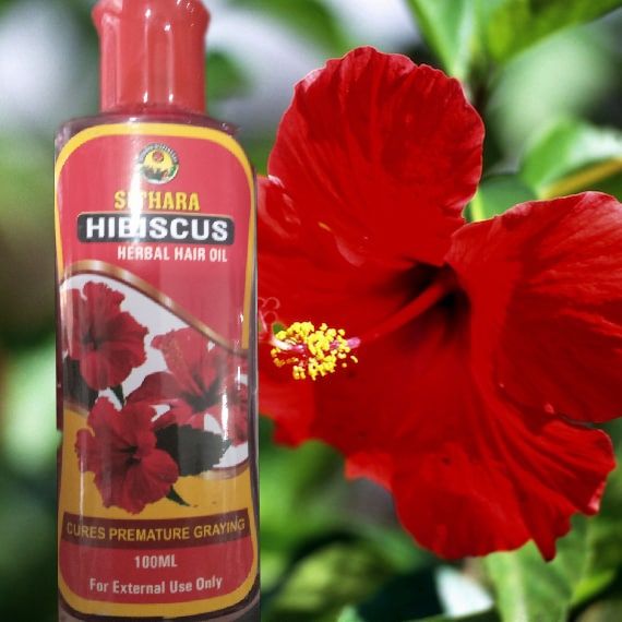Hibiscus Herbal Hair Oil 100ml [ SITHARA] | Daraz.lk