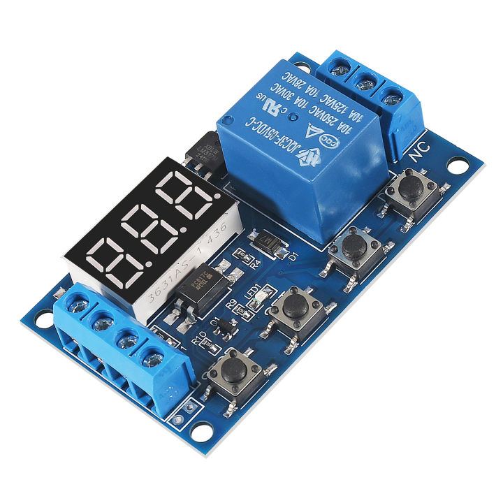 DC 6-30V Support Micro USB 5V LED Display Automation Cycle Delay Timer ...