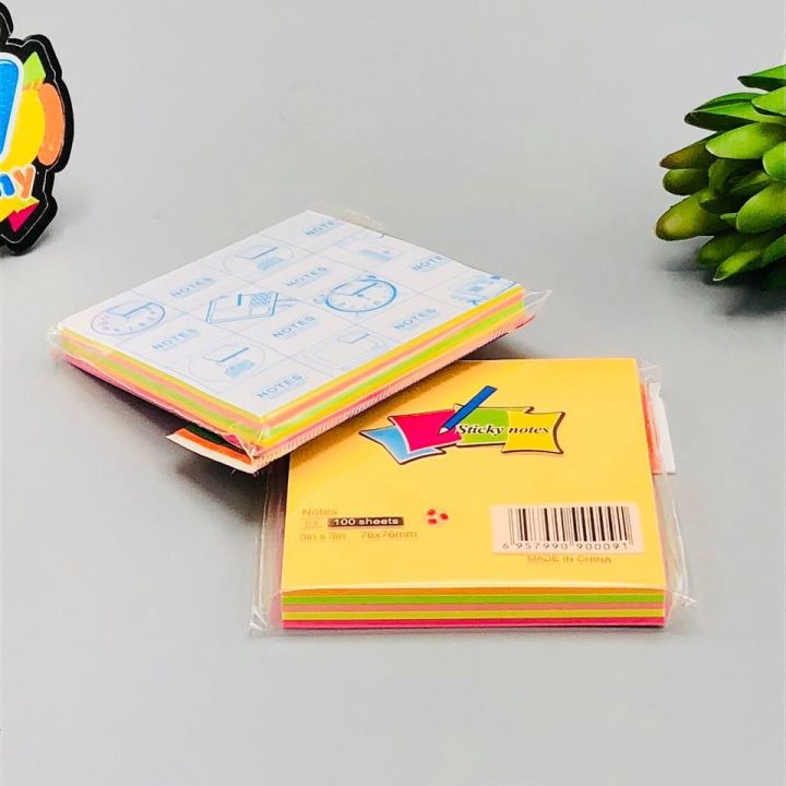 3x3 Inches Sticky Notes - 100 Sheets | Daraz.pk