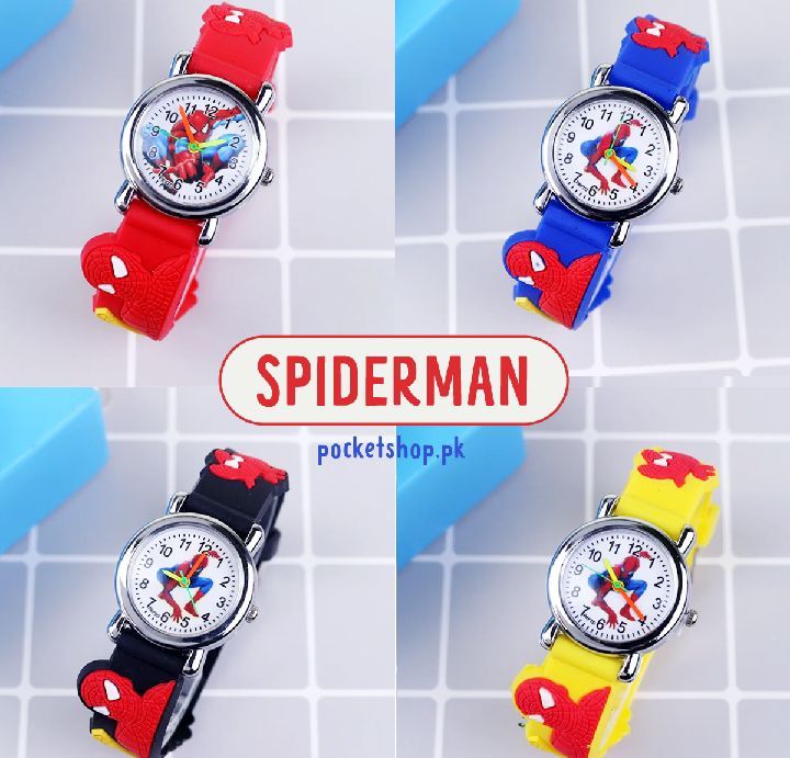 Spider Man Character kids Analog Watch For Boys | Daraz.pk