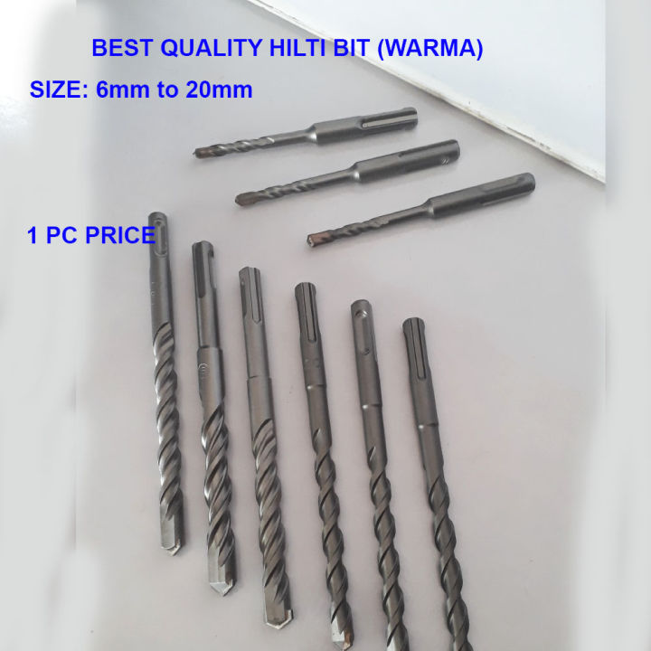 Hilti Wall Bit 6mm to 20mm, Hilti Warma, Wall Hilti Bit | Daraz.pk