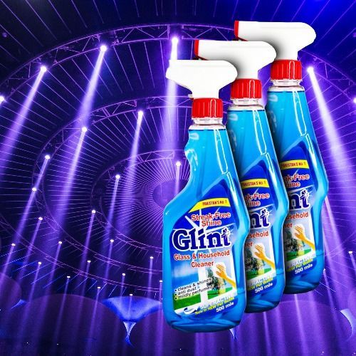 Pack of 3 Glint Glass Cleaner 500ml - Glass Cleaner Spray - Window And ...