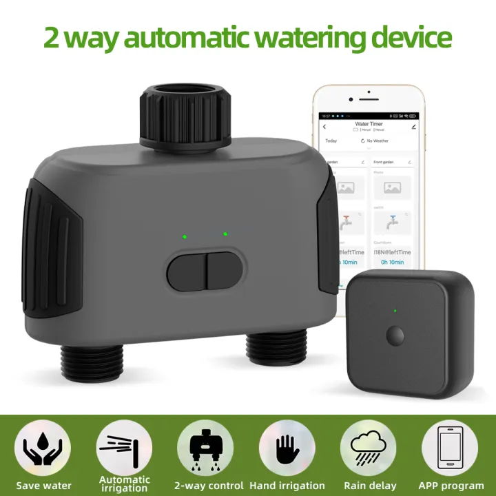 Alexa Tuya Smart Bluetooth 1/2-Outlet Garden Water Timers Garden ...