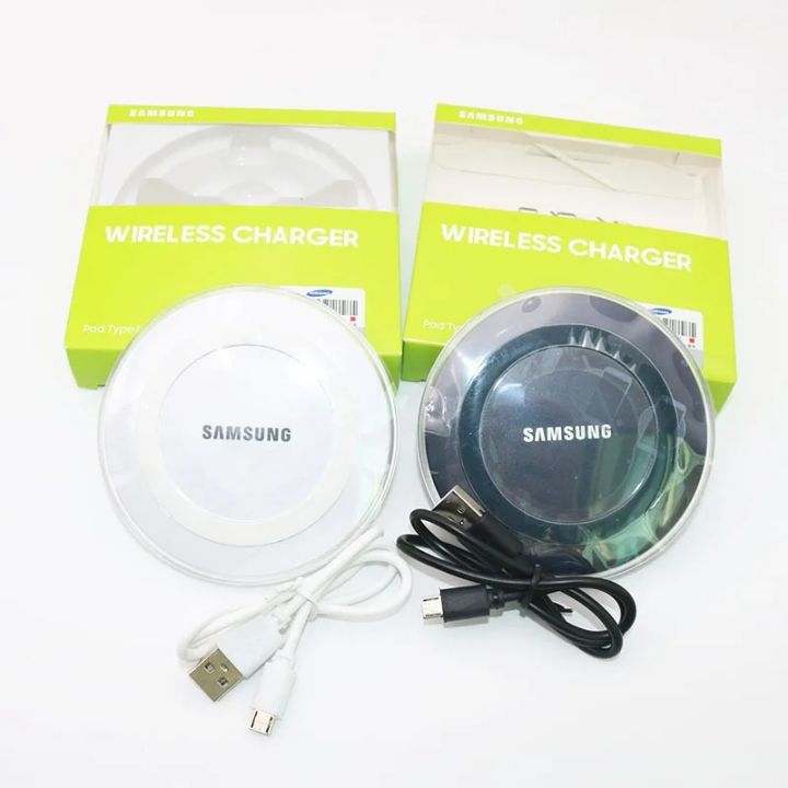 Samsung 5V 2A Wireless Charger 10W QI Charge Pad For Galaxy S6 S7 Edge S8 S9 S10 Plus S20 S21 FE ...