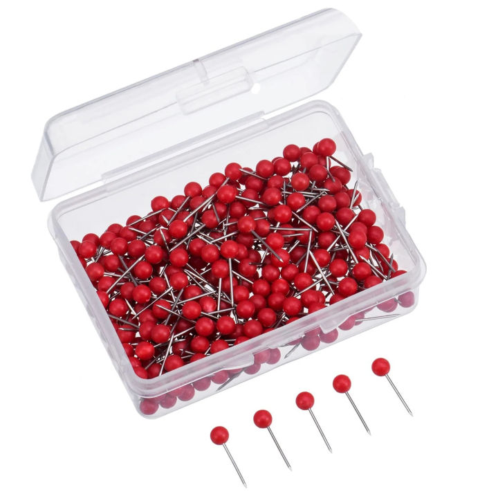 300Pcs/Box Push Pin Home Office School Notice Board Drawing Paper Photo ...