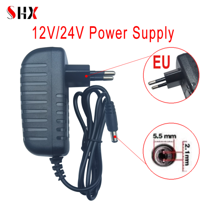 1PCS 12V2A AC 100V-240V Converter Adapter DC 12V 2A 2000mA Power Supply EU Plug 5.5mm x 2.1-2 ...