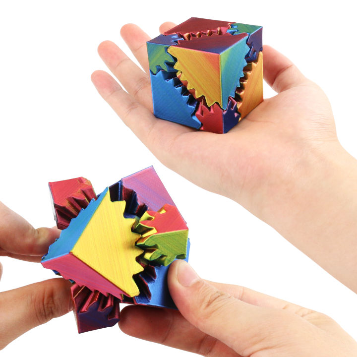 3D printed square gear ball all-round rotation puzzle toy, creative ...