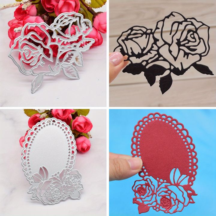 1PC Rose Flower Metal Cutting Dies for DIY Scrapbooking Album Greeting ...