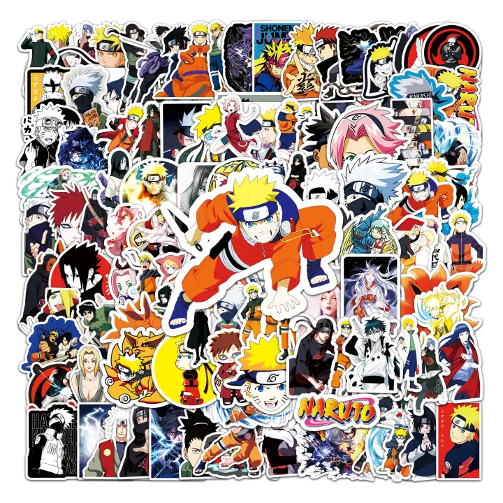 100 Piece Naruto Stickers Waterproof DIY For Phones Laptop Car Sticker ...