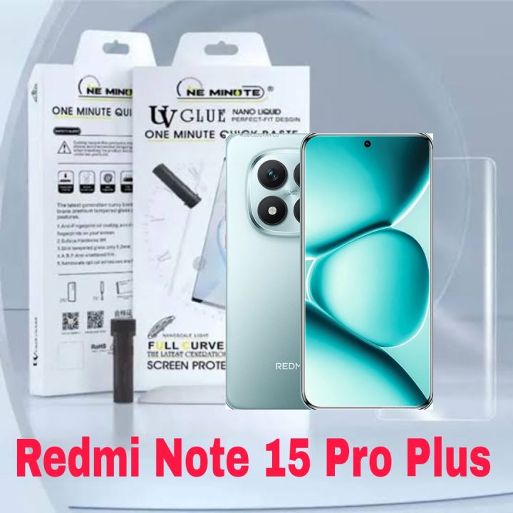 Xiaomi Redmi Note 15 Pro+ 5G (A+ GRADE) Premium UV Tempered Glass ...