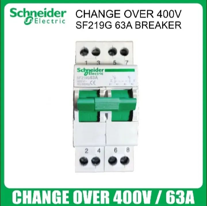 Change Over Breaker Schneider Double Pole 400V / 63A Changeover Breaker ...