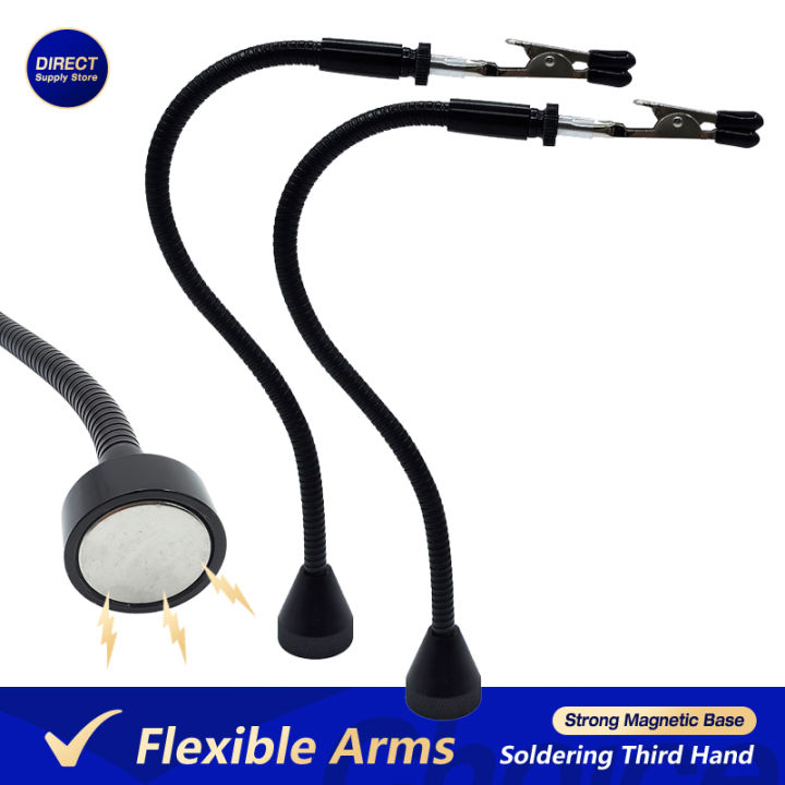 Soldering Third Hand with Strong Magnetic Base, Flexible Arms PCB ...