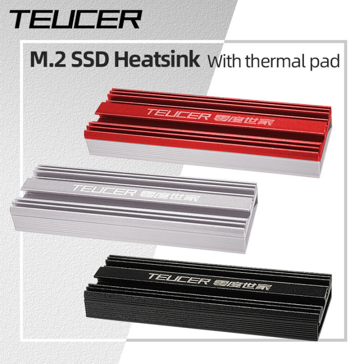 M.2 SSD NVMe Heatsink 2280 Aluminum Radiator with Thermal Pad Solid ...