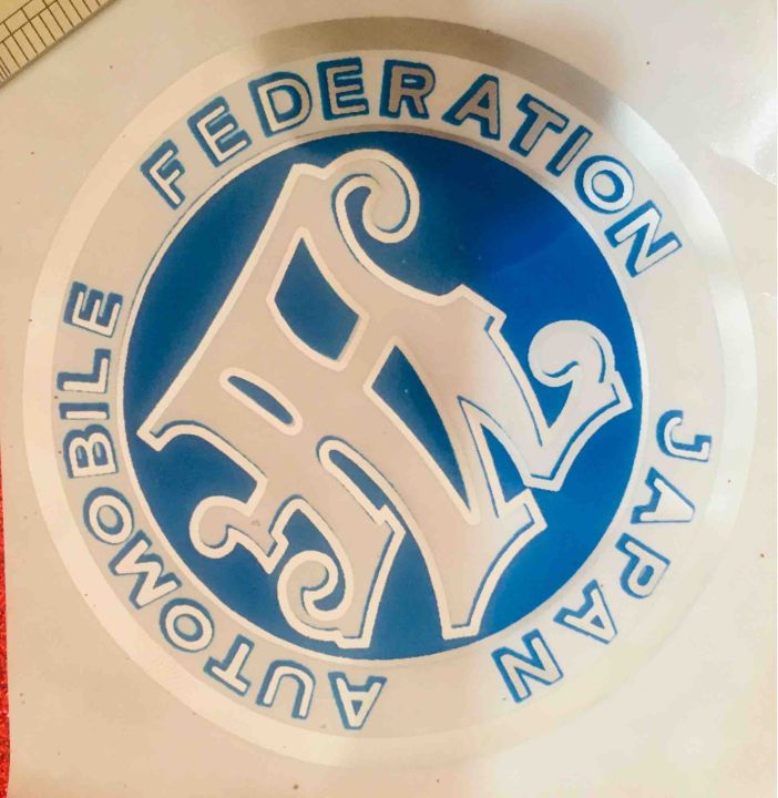 Automobile federation Japan sticker for reconditioned Toyota Corolla ...