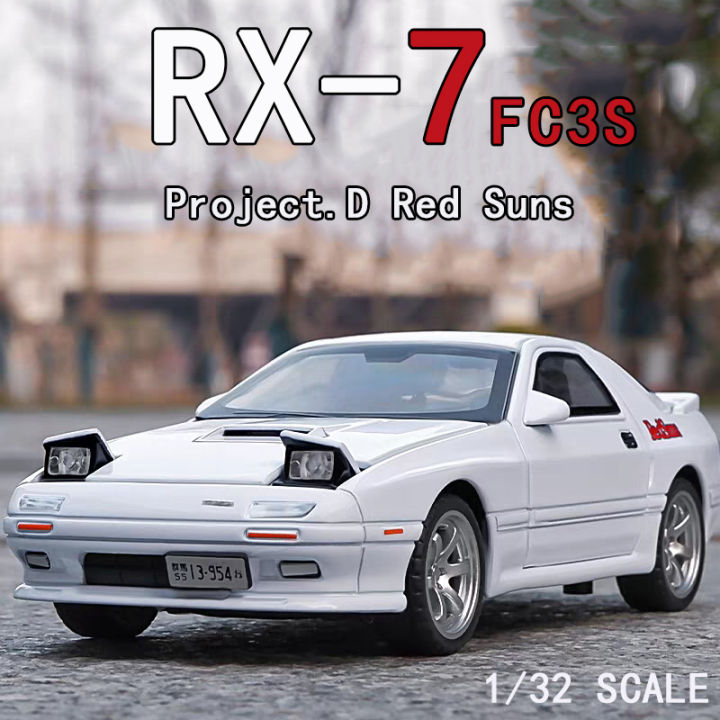 1:32 Simulation RED SUNS RX7 FC3S Metal Alloy Model Cars Diecasts Toy ...