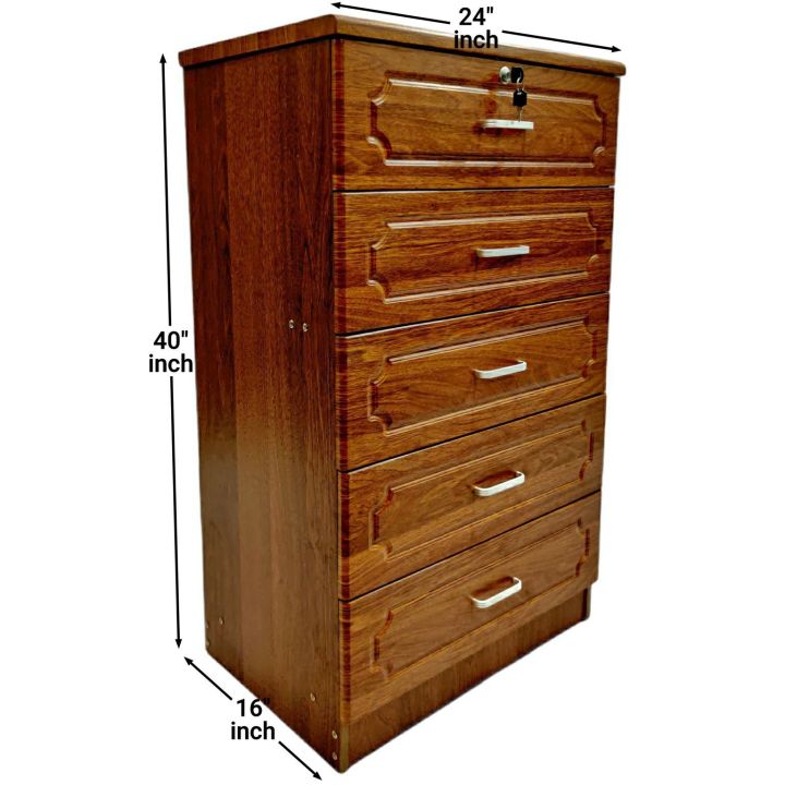 5 Shelfs Chest Drawers- MDF Board | Daraz.com.np