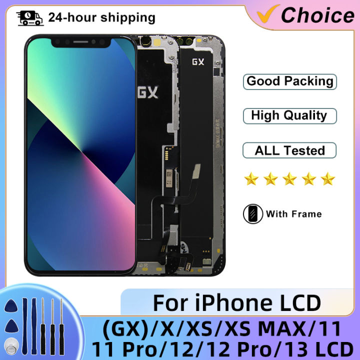 100% Tested GX OLED LCD Display Screen for iPhone X XS XR 11 11Pro ...