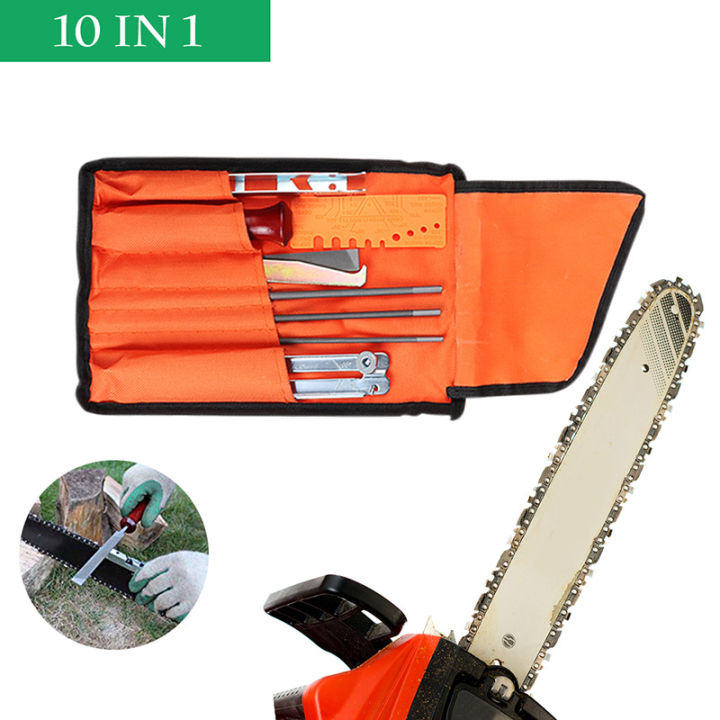10/11/12 Pcs Set Professional Chainsaw Chain Sharpening Kit Tool ...
