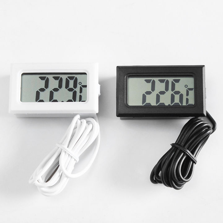 Mini Digital LCD Thermometer With Probe Indoor Convenient Temperature ...