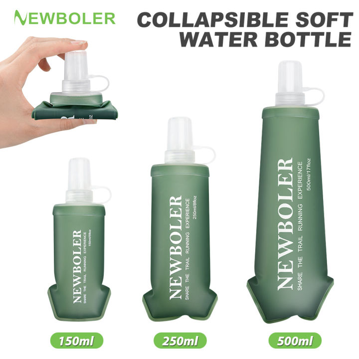 1PC 150ml/250ml/500ml Outdoor Collapsible Silicone Bite Size Water ...