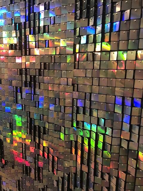 PRE-ASSEMBLED 1x1 SHIMMER SEQUIN WALL PANEL BACKDROP - SQUARE AND ROUND ...