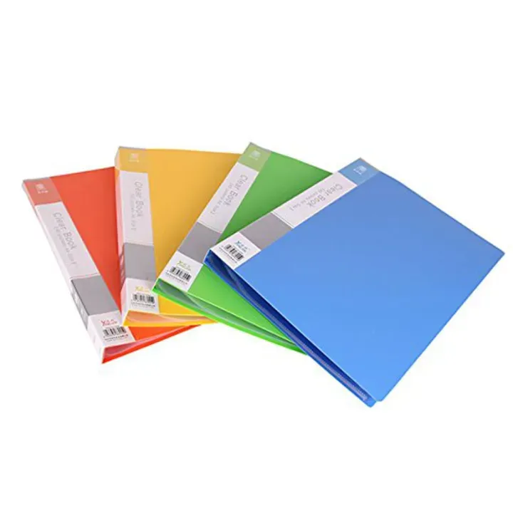 Pocket File (FC) 10, 20, 30, 40, 60, 80, 100 Pockets| Clear Book Pocket ...