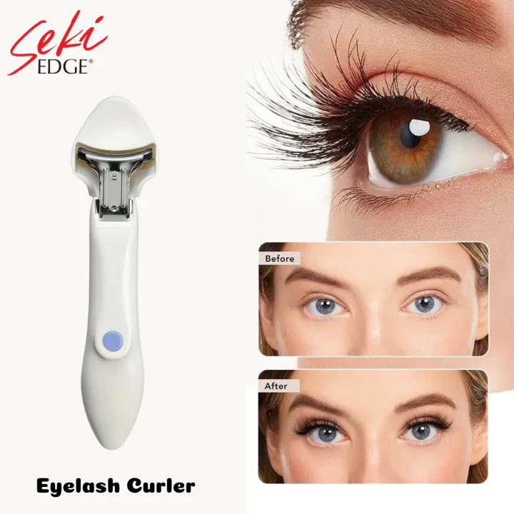 Seki Edge Cat Design No Side Frame Eyelash Curler - Unique Frameless ...