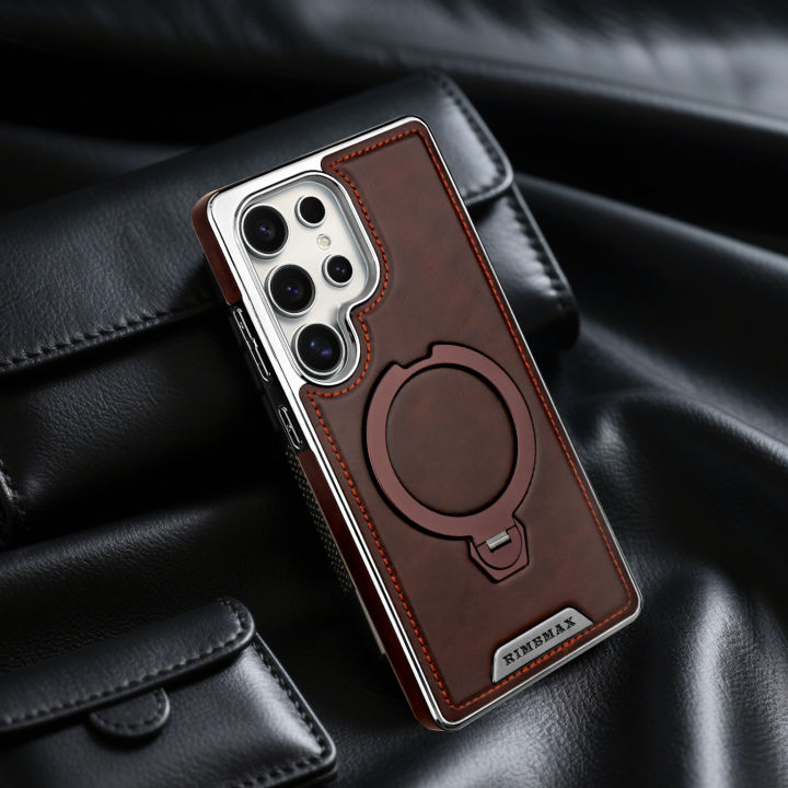 360 ° Rotating Bracket Leather Case,For Samsung Galaxy S24 S23 S25 ...