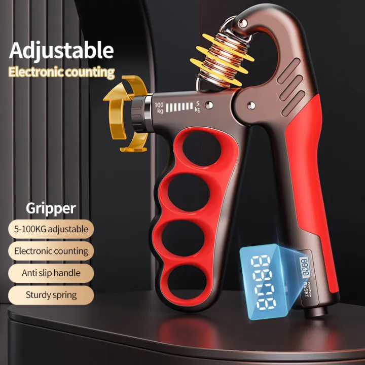 Grip dynamometer male arm strength training electronic counting five ...