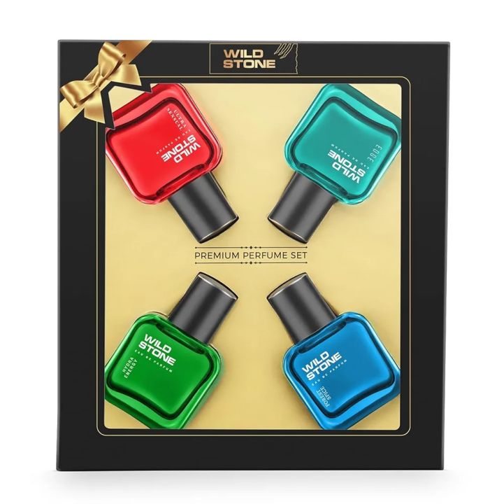Wild Stone EAU DE Parfum Gift Set for Men, Pack of 4 (4x30ml) | Premium ...