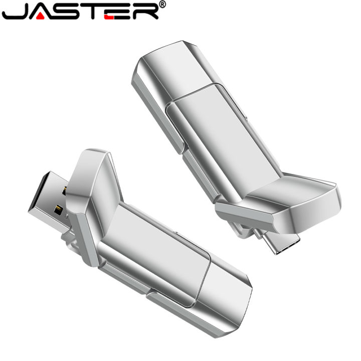 JASTER New TYPE-C 2.0 pen drive 128GB 64GB stylish metal USB flash ...