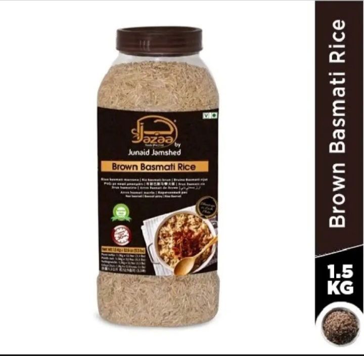 JAZAA BROWN BASMATI RICE 1.5kg JUNAID JAMSHAD) | Daraz.pk