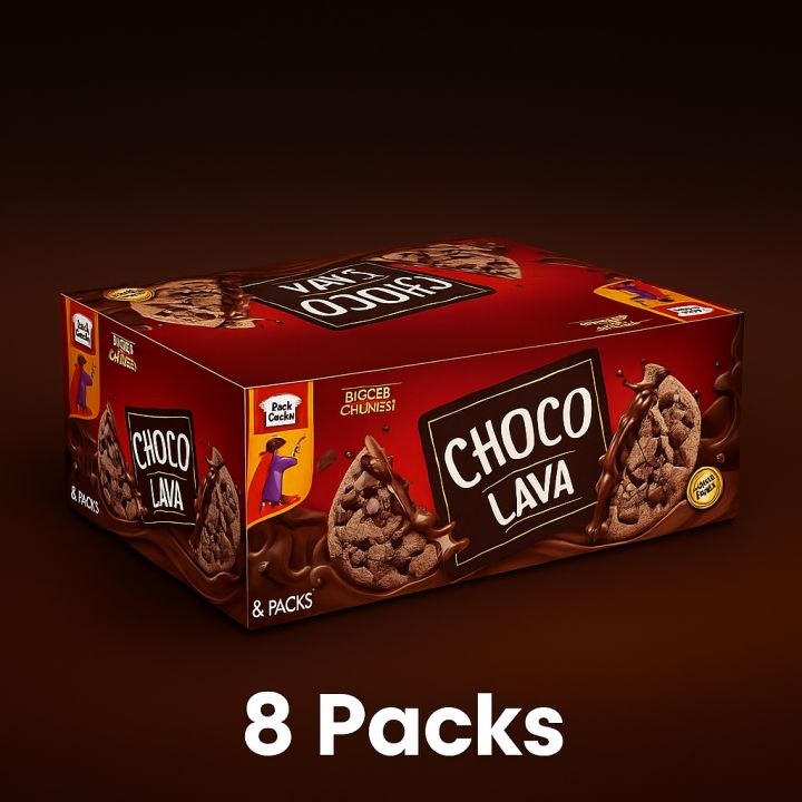 Choco Lava Biscuits – Pack of 8 PC's | Filled with Rich Molten ...