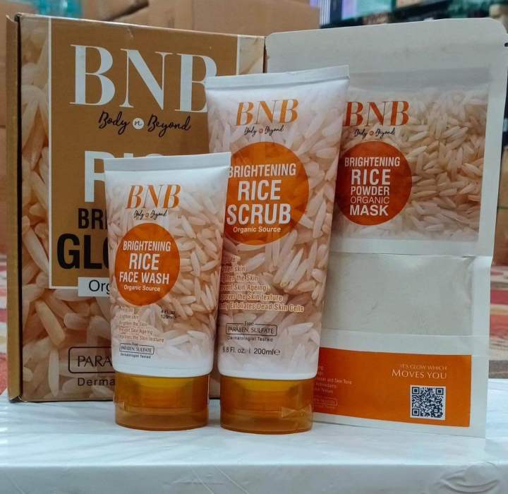 B & B Brightening Rice Glow Kit || Organic Source || Body & Beyond ...