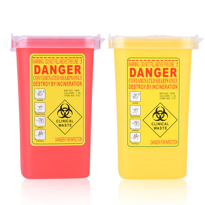 Disposal Container Tattoo Plastic Sharps Container Biohazard Needle ...