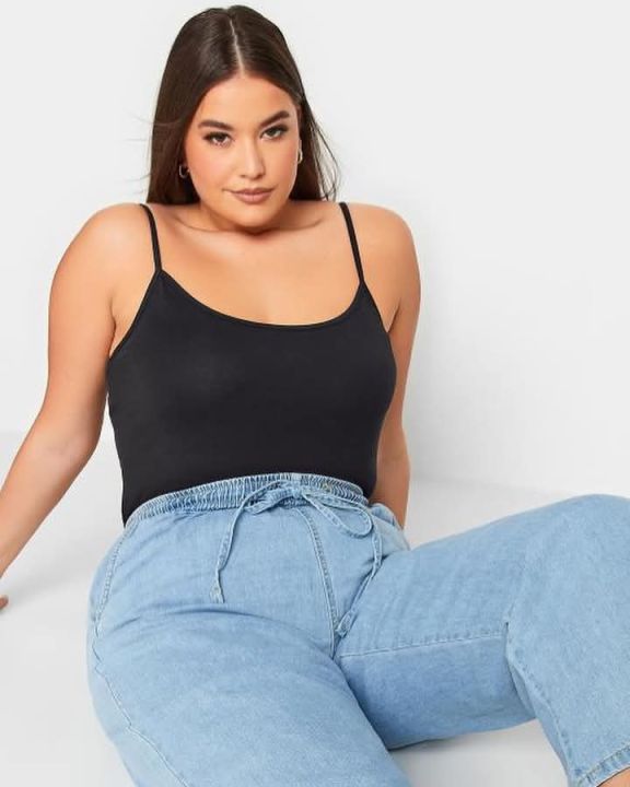 Women's Stretch Cami Jersey Strap Vest Top | Daraz.com.np
