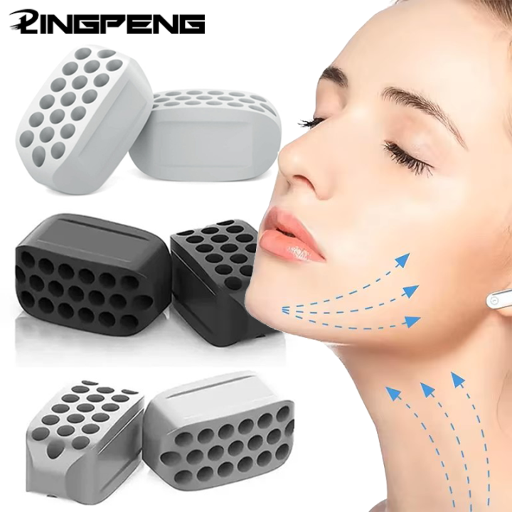 Silicone Jaw Exerciser Facial Toner & Jawline Fitness Ball Neck Toning ...