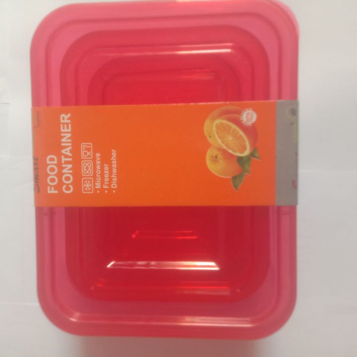 3 Box container plastic for storage multi use in kitchen | Daraz.pk
