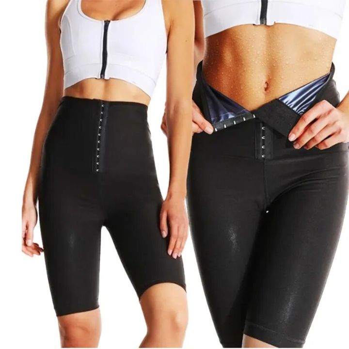 High Waist Slimming Sauna Pants Tummy Control Body Shapewear Fitness ...