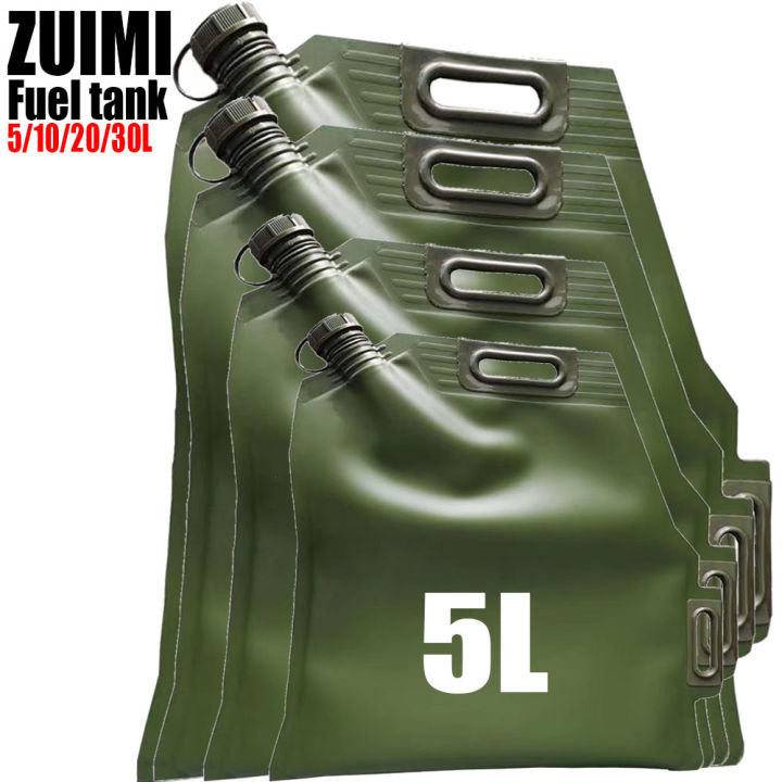 Portable Car Motorcycle Soft Oil Bag Bladder Off-road Petrol Cans Spare ...