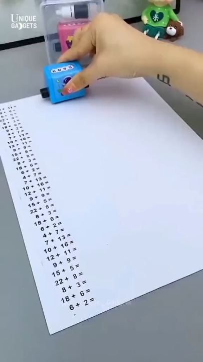 HAIQA COLLECTION Addition,Subtraction Stamps for Kids,Roller Design ...