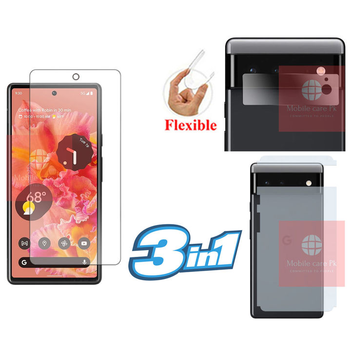 Google Pixel 6 3 in 1 Combo: Gorilla Glass Screen Protector + Matte ...