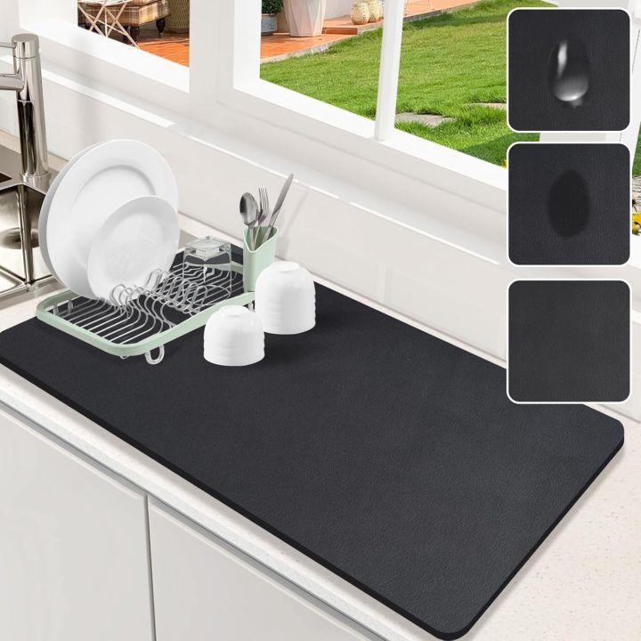 Waterproof Coffee Machine Mat Countertop Dish Drying Mat Non-slip ...