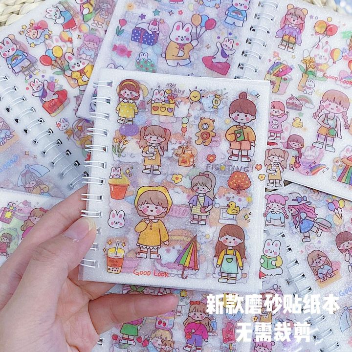 Frosted Handbook Stickers Cartoon DIY Decorative Material Cute ...