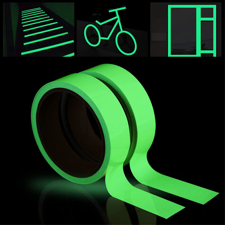 Waterproof Glow in The Dark Tape PVC Fluorescent Night Vision Sticker ...