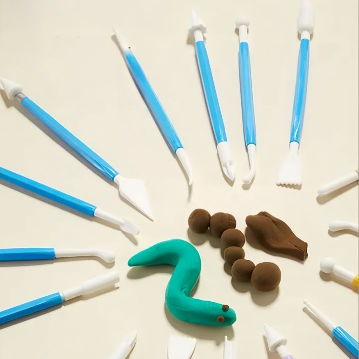 Ultra-light clay tool set, pottery soft clay sculpture, colored clay ...