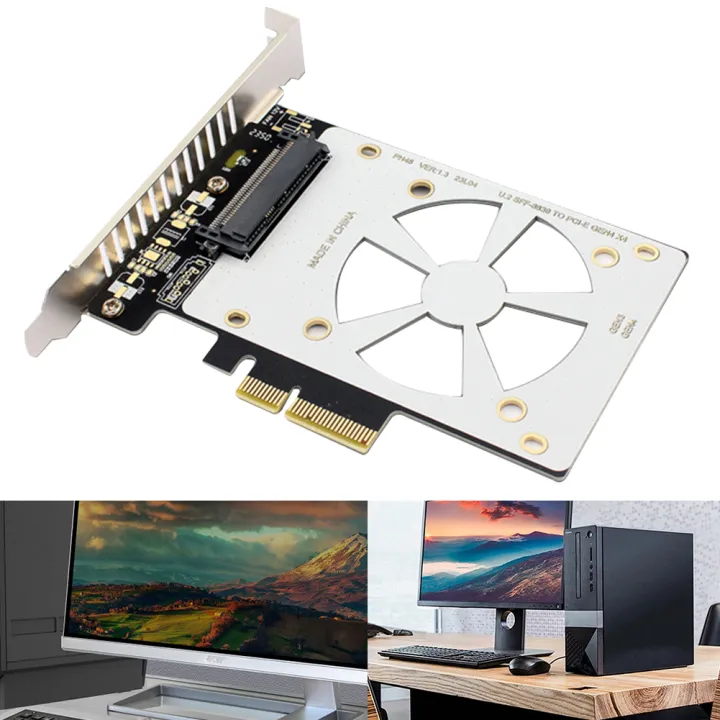 U.2 SFF-8639 To PCI-EX4 Expansion Card X4/X8/X16 Slot U.2 To PCIe ...